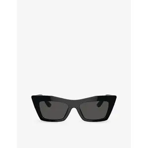 Dolce & Gabbana Acetate Cat-eye Sunglasses - Black
