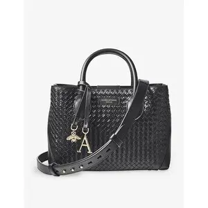 ASPINAL OF LONDON Midi London Leather Tote Bag - Black
