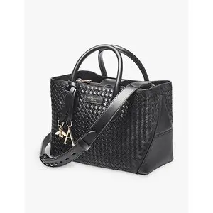 ASPINAL OF LONDON Midi London Leather Tote Bag - Black