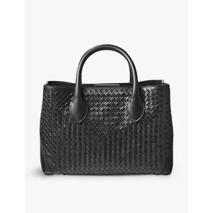 ASPINAL OF LONDON Midi London Leather Tote Bag - Black