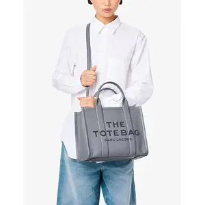 Marc Jacobs Leather Medium Tote Bag - Wolf Grey