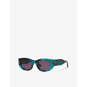Gucci Rectangle-frame Acetate Sunglasses