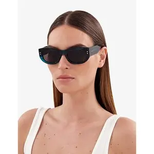 Gucci Rectangle-frame Acetate Sunglasses