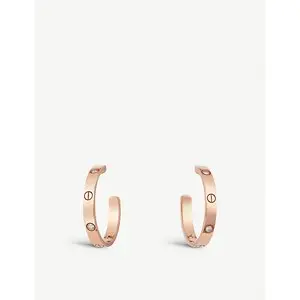 Cartier Love Diamond And 18ct Earrings - Rose Gold