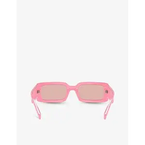 Dolce & Gabbana Dg6187 Rectangle-frame Sunglasses - Pink