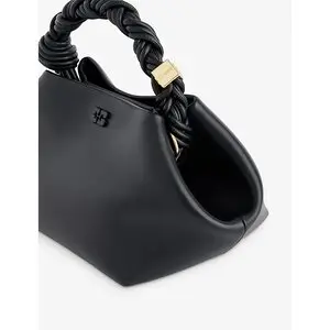 GANNI Small Leather Top-handle Bag - Black