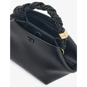 GANNI Small Leather Top-handle Bag - Black