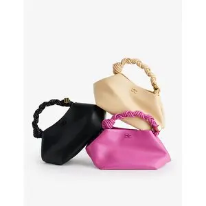 GANNI Small Leather Top-handle Bag - Black