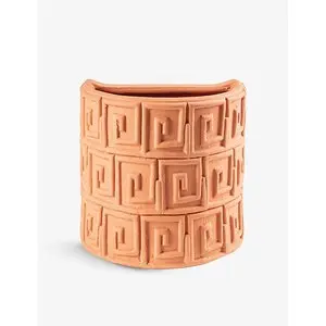 SELETTI Antonio Aricò Magna Graecia Grecian-pattern Terracotta Vase 25cm - One-color