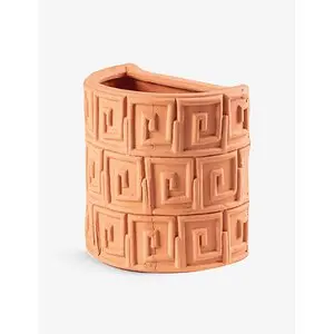 SELETTI Antonio Aricò Magna Graecia Grecian-pattern Terracotta Vase 25cm