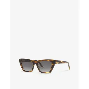 Saint Laurent Sl276 Mica Cat-eye Sunglasses - Brown