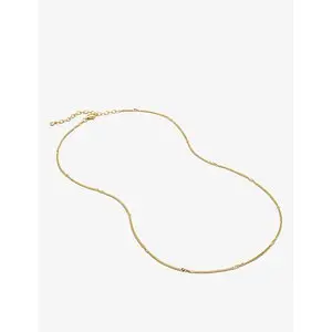 Monica Vinader Curb Twist 18ct Gold-plated Vermeil Sterling-silver Necklace - Yellow Gold