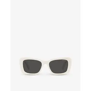 Miu Miu Mu 07ys Acetate Sunglasses - White