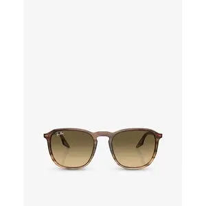 Ray-ban Square-frame Crystal Sunglasses - Brown