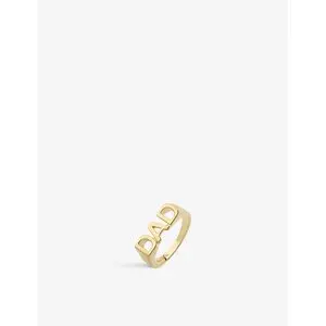 MARIA BLACK Dad 22ct Gold-plated Ring - Gold Hp