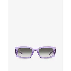Ray-ban Ray-Ban Kiliane Rectangle-Frame Sunglasses Purple