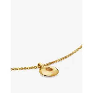 Monica Vinader November Birthstone Citrine Pendant Necklace - Yellow Gold