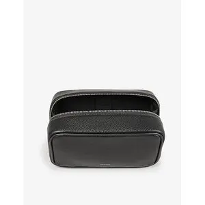 Sandro Grained Faux-leather Wash Bag