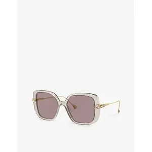 SWAROVSKI Sk6011 Square-frame Sunglasses - Nude