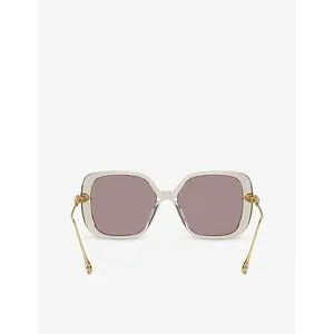 SWAROVSKI Sk6011 Square-frame Sunglasses - Nude
