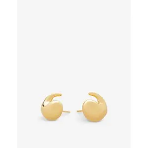 Monica Vinader Nura Wrap Vermeil Earrings - Yellow Gold