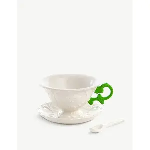 SELETTI I-wares Porcelain Tea Cup Set - One-color