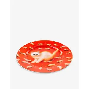 SELETTI Wears Toiletpaper Kitten Porcelain Plate 27cm