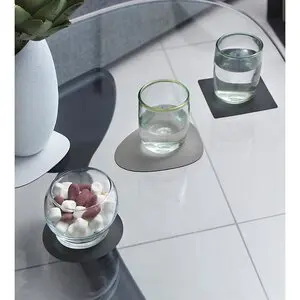 LIND DNA Square Leather Glass Mat