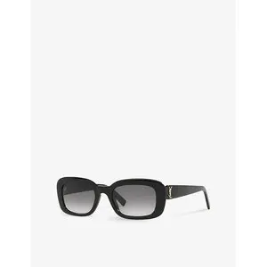 Saint Laurent Slm130 Square Sunglasses - Black