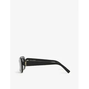 Saint Laurent Slm130 Square Sunglasses - Black