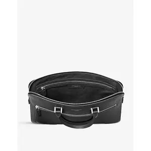 ASPINAL OF LONDON Mount Street Grained-leather Document Case - Black