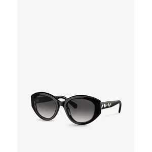 SWAROVSKI Sk6005 Irregular Sunglasses - Black