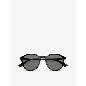 Giorgio Armani Ar8196 Round-frame Sunglasses - Black