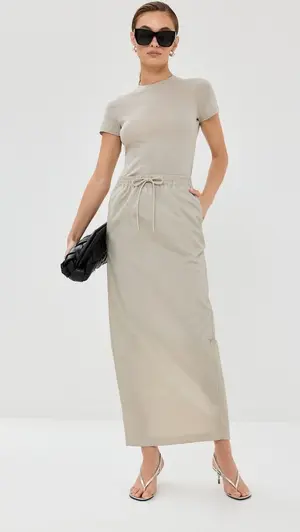Wardrobe.NYC Utility Column Skirt