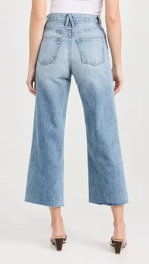 SLVRLAKE Grace Crop Jeans - Lightning Strikes