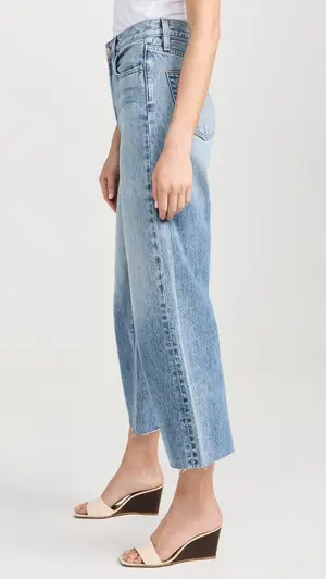 SLVRLAKE Grace Crop Jeans - Lightning Strikes