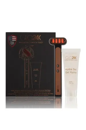 GLO24K 7 Color Led Super Wand + Hydra Gel - Red