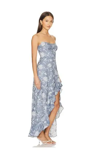 Amanda Uprichard Alyse Denim Dress - Denim Brocade