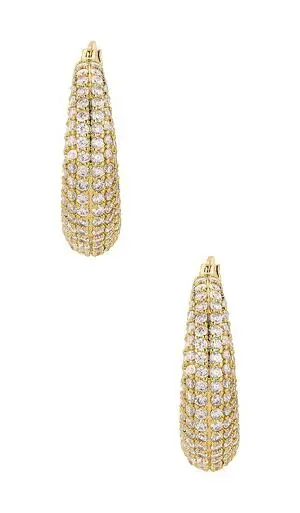 Lili Claspe Small Pave Becca Hoops