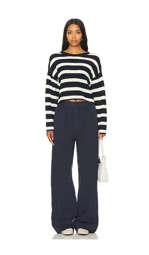 Denimist Cropped Sweater In Navy