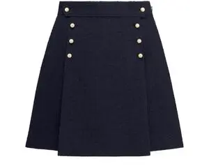 Dior Miniskirt With Removable Sailor Panel - Blue