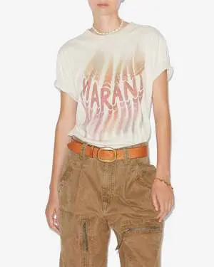 MARANT ETOILE Zoeline T-shirt - Ecru