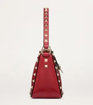 Valentino Garavani Rockstud Shoulder Bag - Red