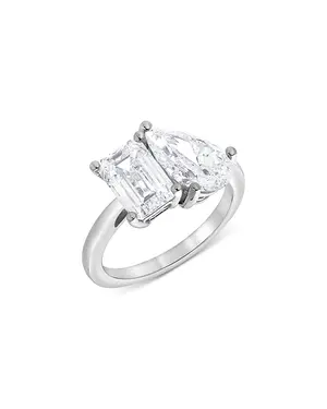 Bloomingdale'S Diamond Toi Et Moi Engagement Ring - White