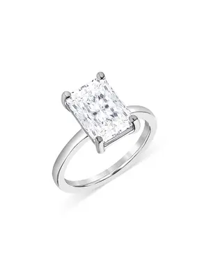 Bloomingdale'S Lab Grown Radiant-cut Diamond Engagement Ring 3.0 Tcw - White