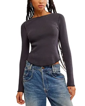 Free People We The Free Easy Does It Tee - Black