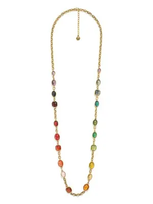 GOOSSENS Cabochon Long Necklace - Gold