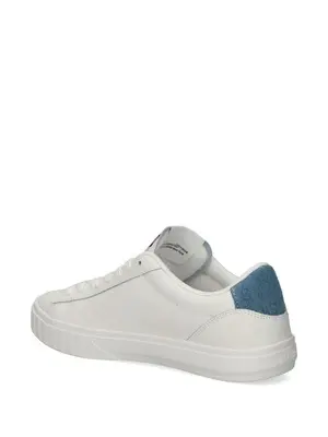 Tommy Hilfiger Denim-trimmed Leather Sneakers