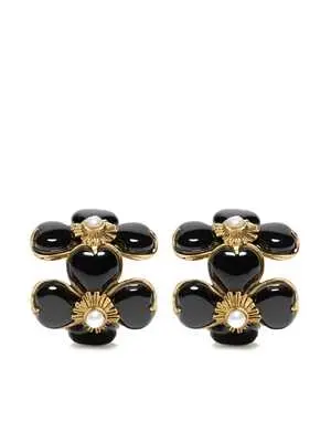 GOOSSENS Clover Floral-motif Clip-on Earrings
