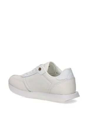 Tommy Hilfiger Logo-plaque Leather Sneakers - White